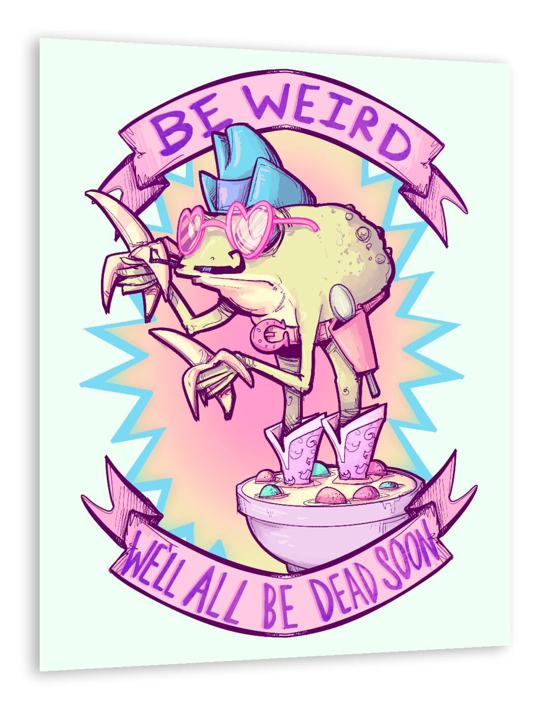 Be Weird Fine Art Print Home Decor Wall Art Digital - Etsy