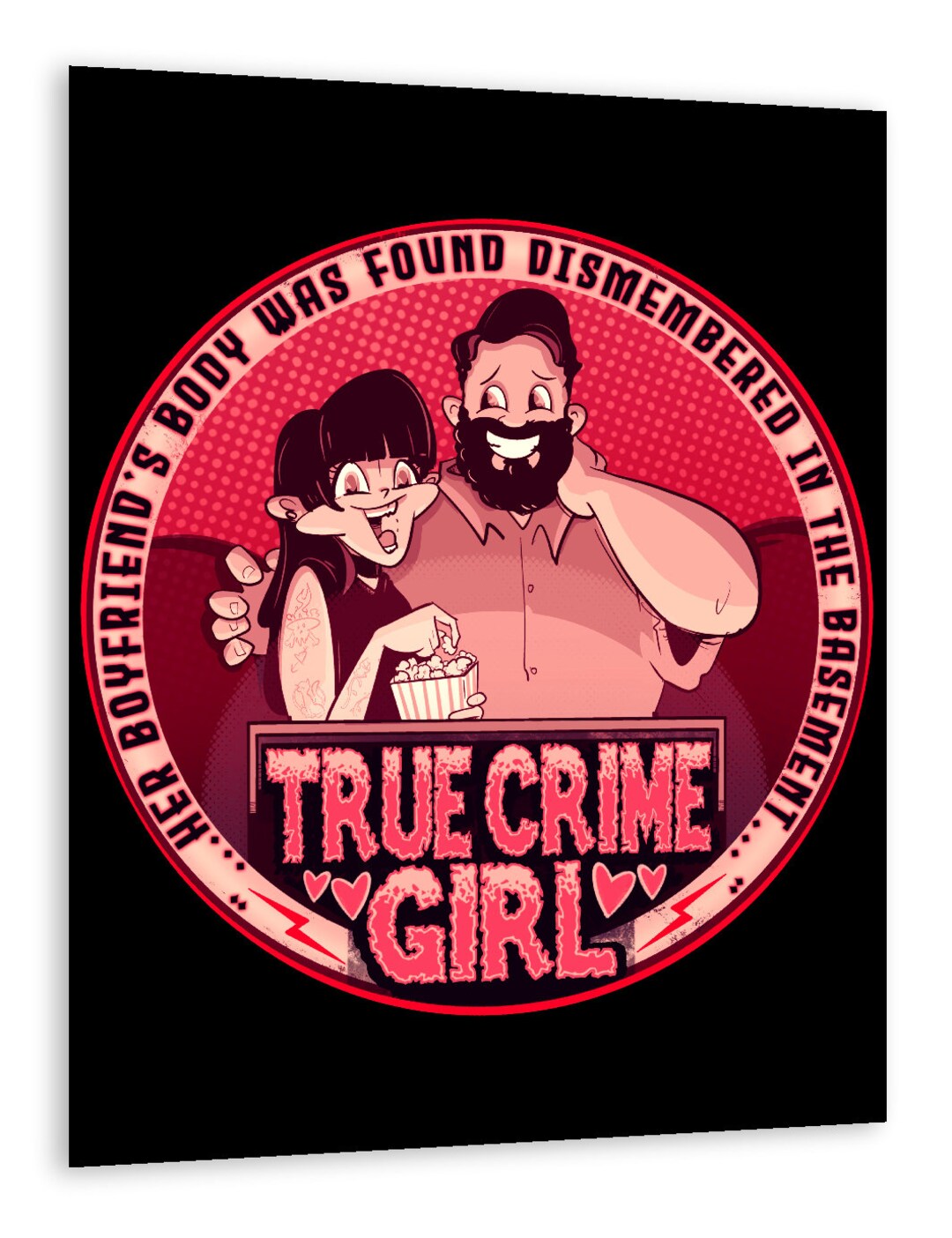 True Crime Girl Fine Art Print Poster Home Decor Wall Art Digital - Etsy