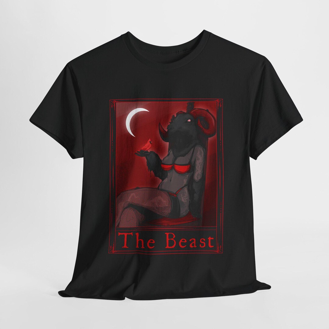 The Beast Tarot (front & Back Print) Unisex Heavy Cotton Tee - Etsy