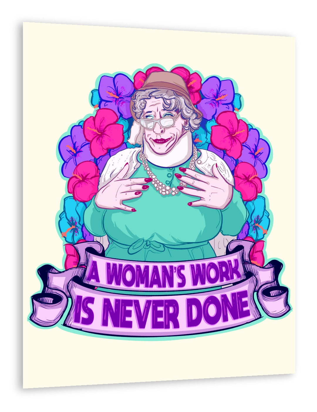 Auntie Nelda Fine Art Print Home Decor Wall Art Digital - Etsy