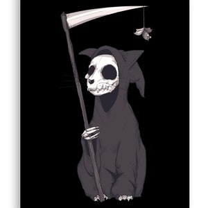 Cat Reaper Fine Art Print Poster Home Decor Wall Art Digital - Etsy