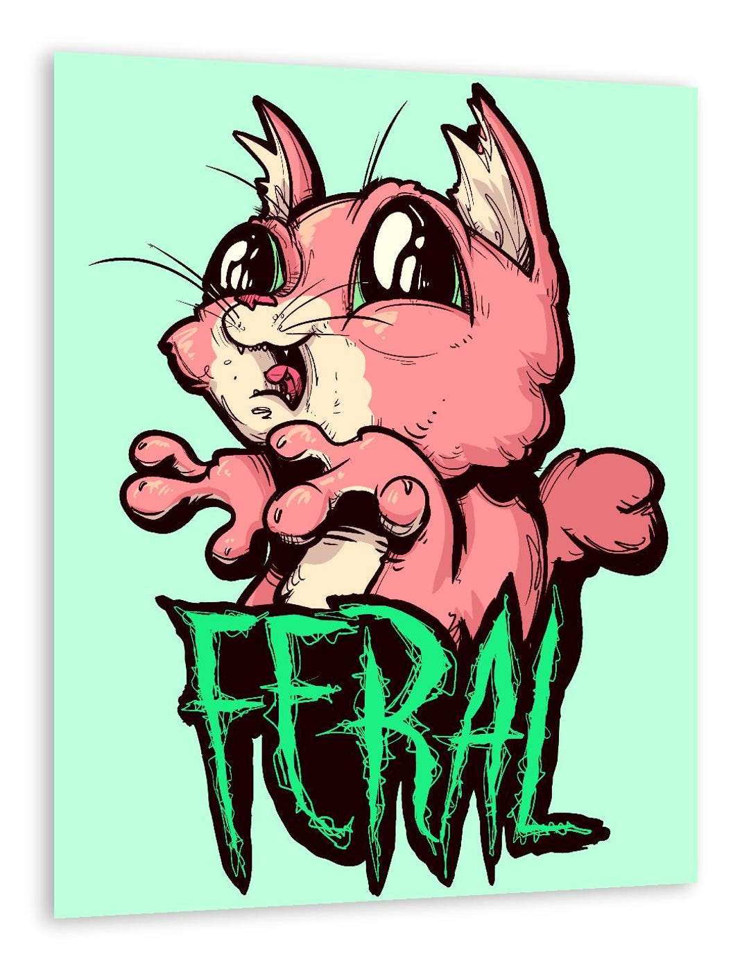 Feral Fine Art Print Poster Home Decor Wall Art Digital - Etsy