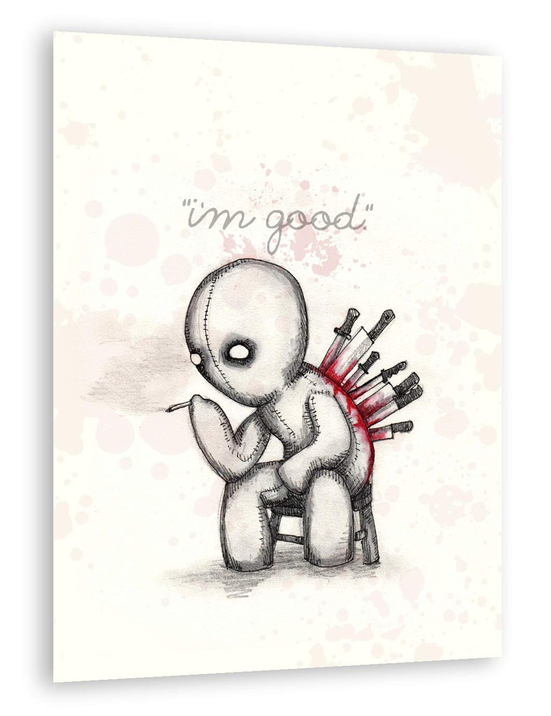 Back Stabbed Fine Art Print Poster Home Decor Wall Art Digital - Etsy
