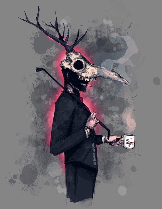 Deer Daddy Series 2: Father's Day Fine Art Print Poster - Etsy