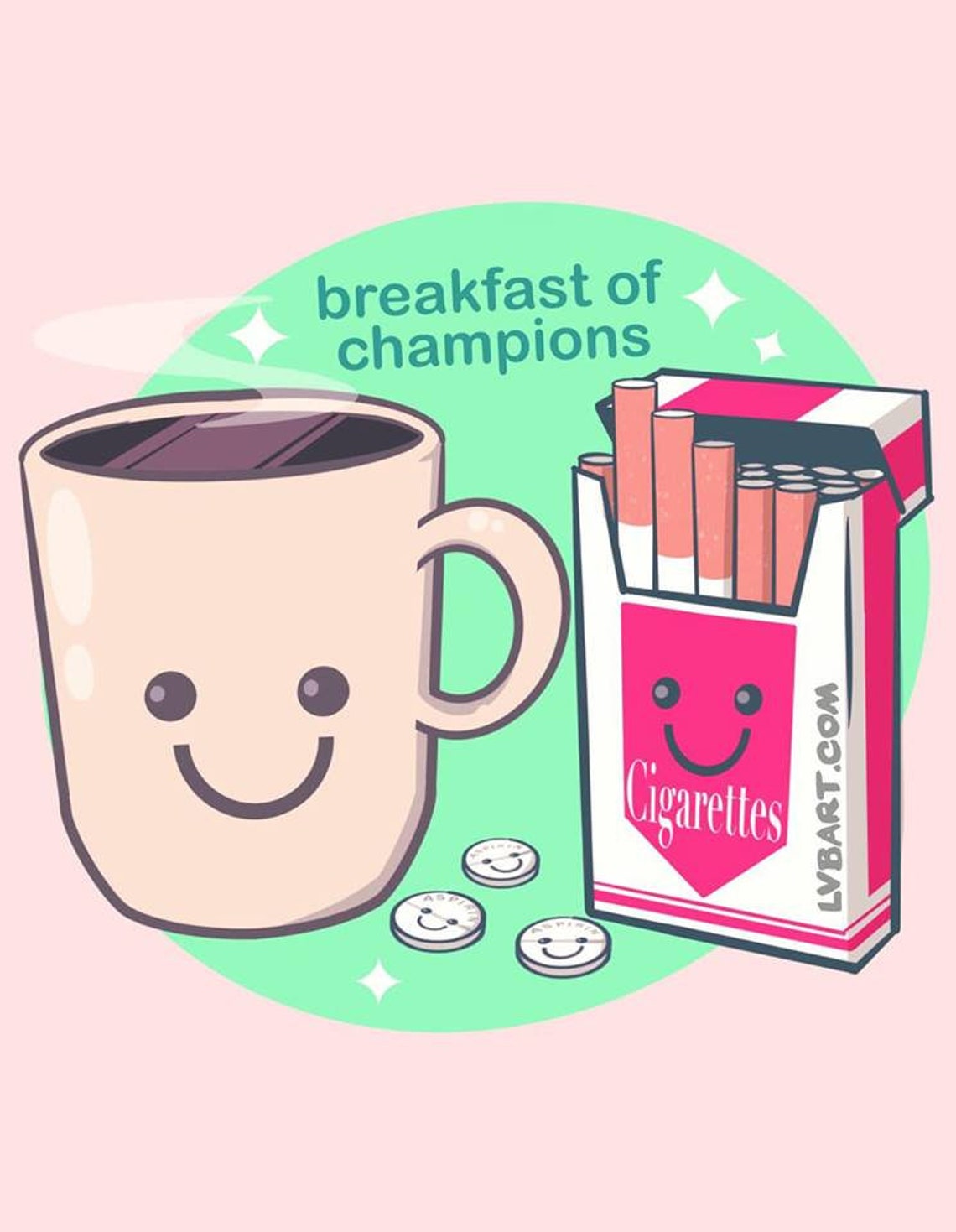 Breakfast of Champions Fine Art Print Poster - Etsy