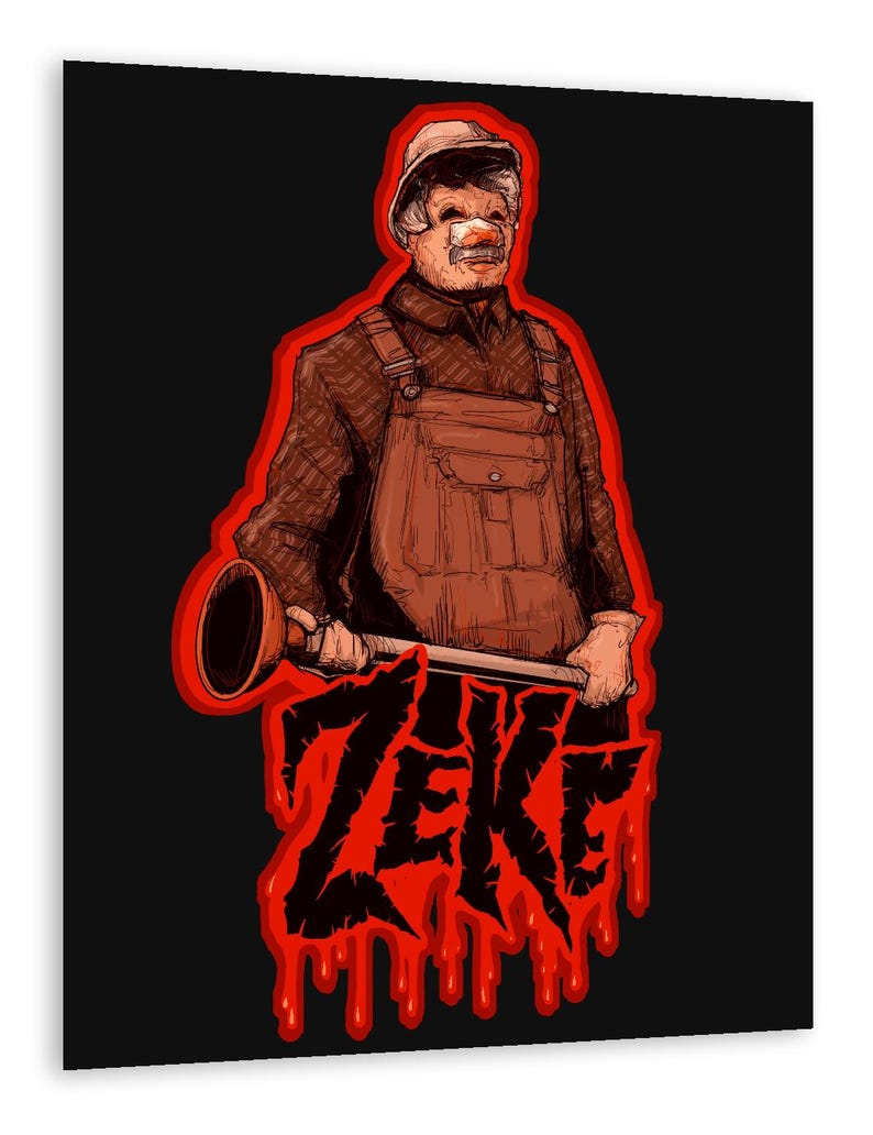 Zeke the Plumber Fine Art Print Home Decor Wall Art Digital - Etsy