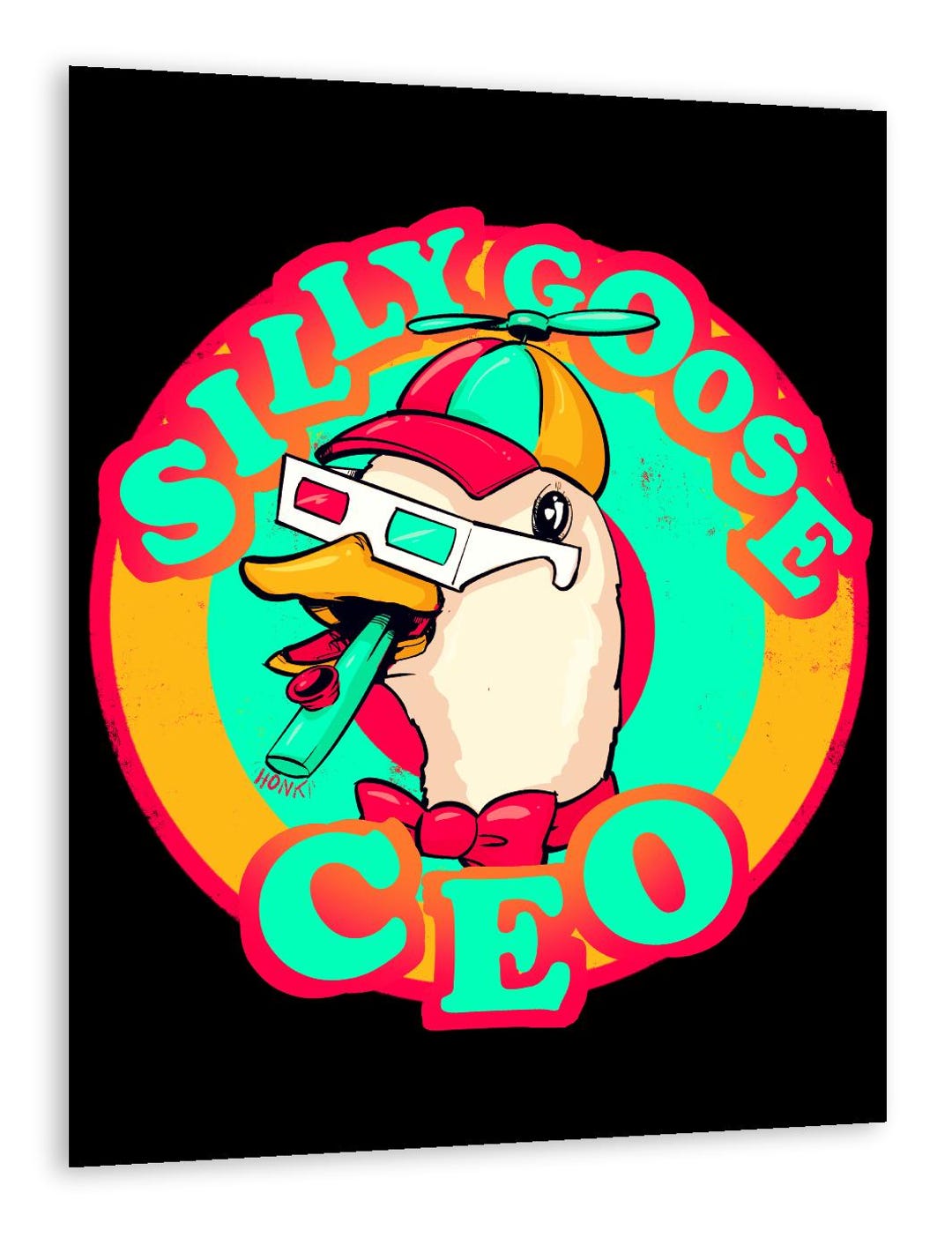 Silly Goose CEO Fine Art Print Poster Home Decor Wall Art Digital - Etsy