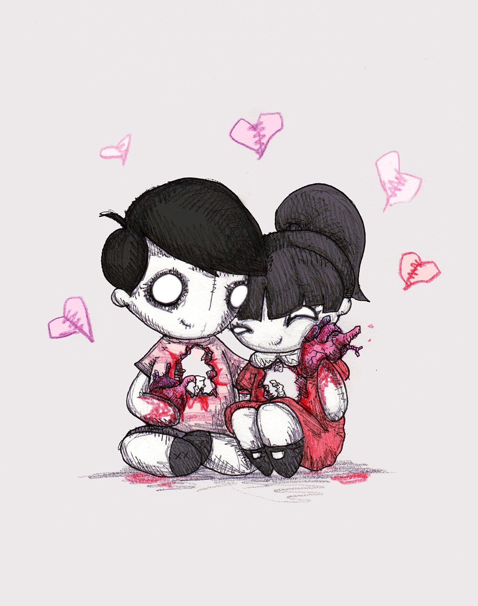 Heart Swap Fine Art Print Poster - Etsy