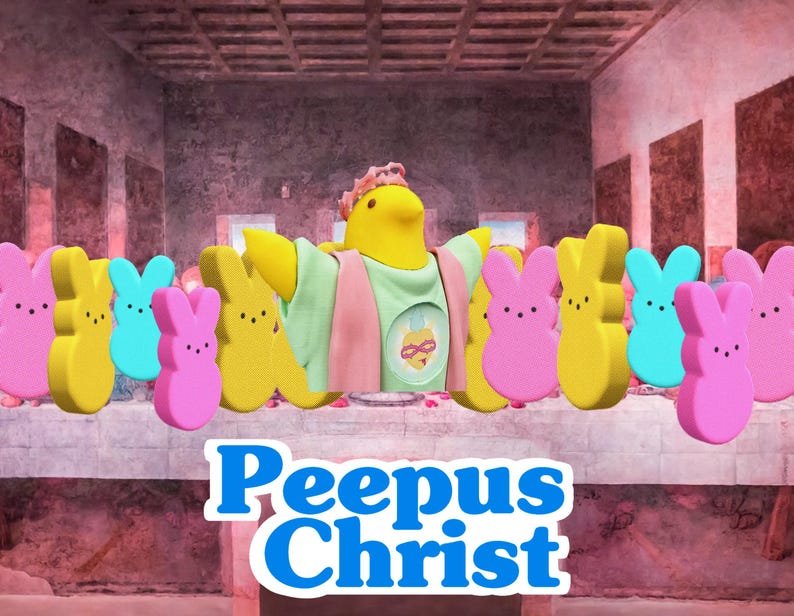 Peepus Christ 3D Print Figure Jesus Easter Funny Humor Candy-original ...