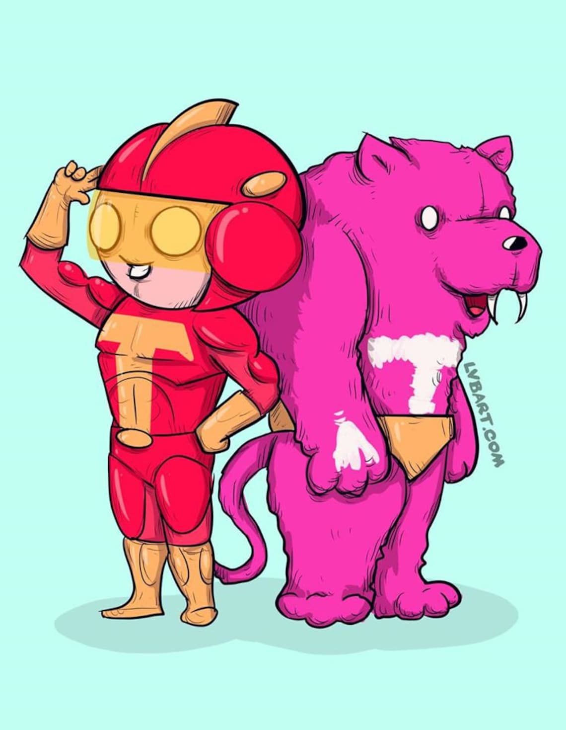 Turbo Man Fine Art Print Poster | Etsy