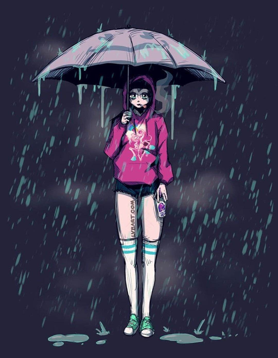 I'm Only Happy When It Rains Fine Art Print Poster Home Decor Wall Art ...