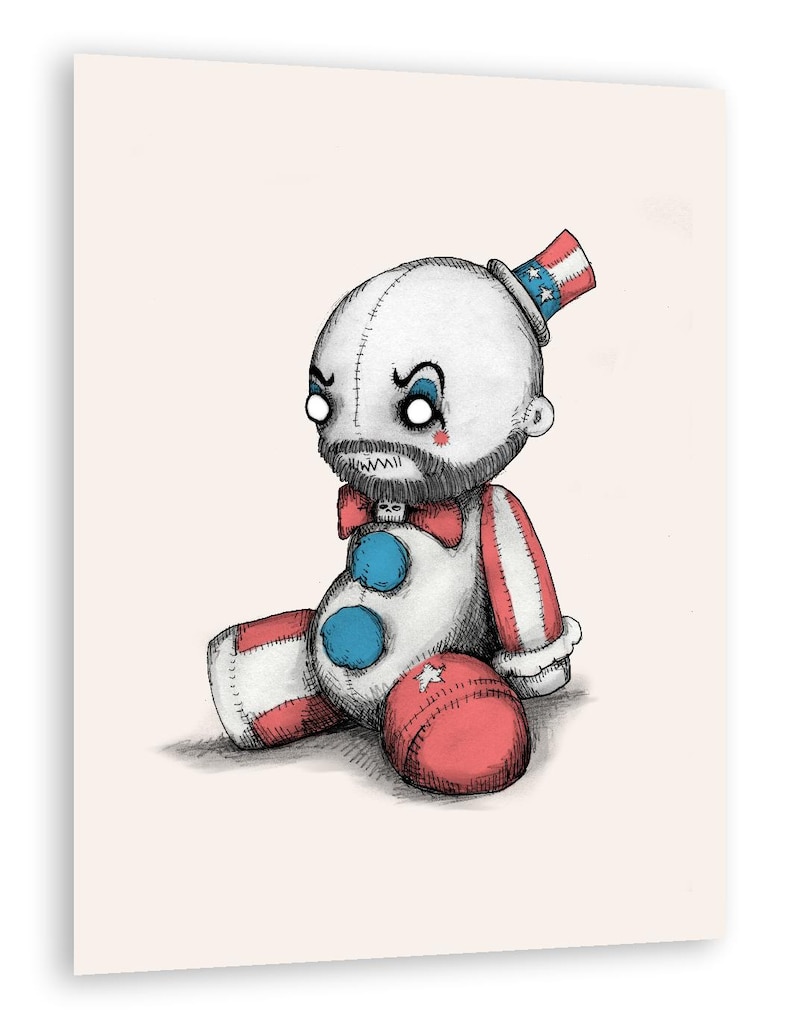 Captain Plushie Fine Art Print Poster - Etsy