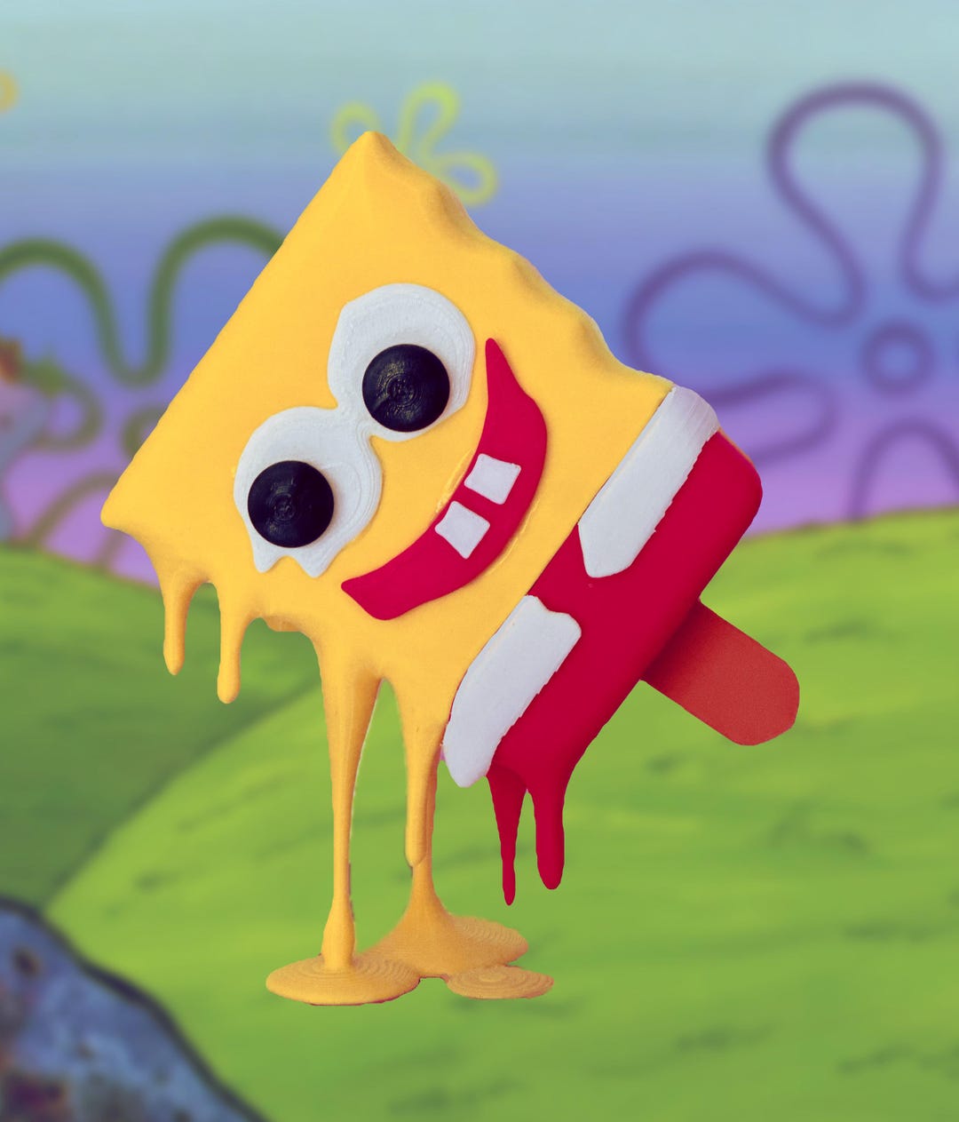 Melting Spongesicle 3D Print Figurine Summer Popsicle -original LVB ...