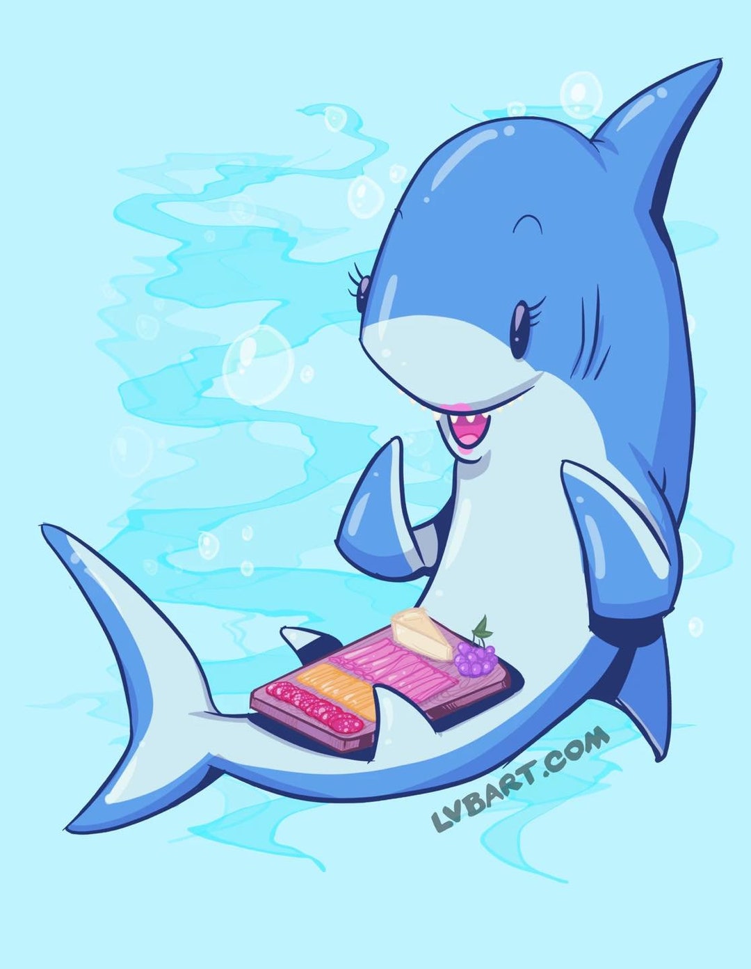 Shark Coochie Fine Art Print Poster Home Decor Wall Art Digital - Etsy