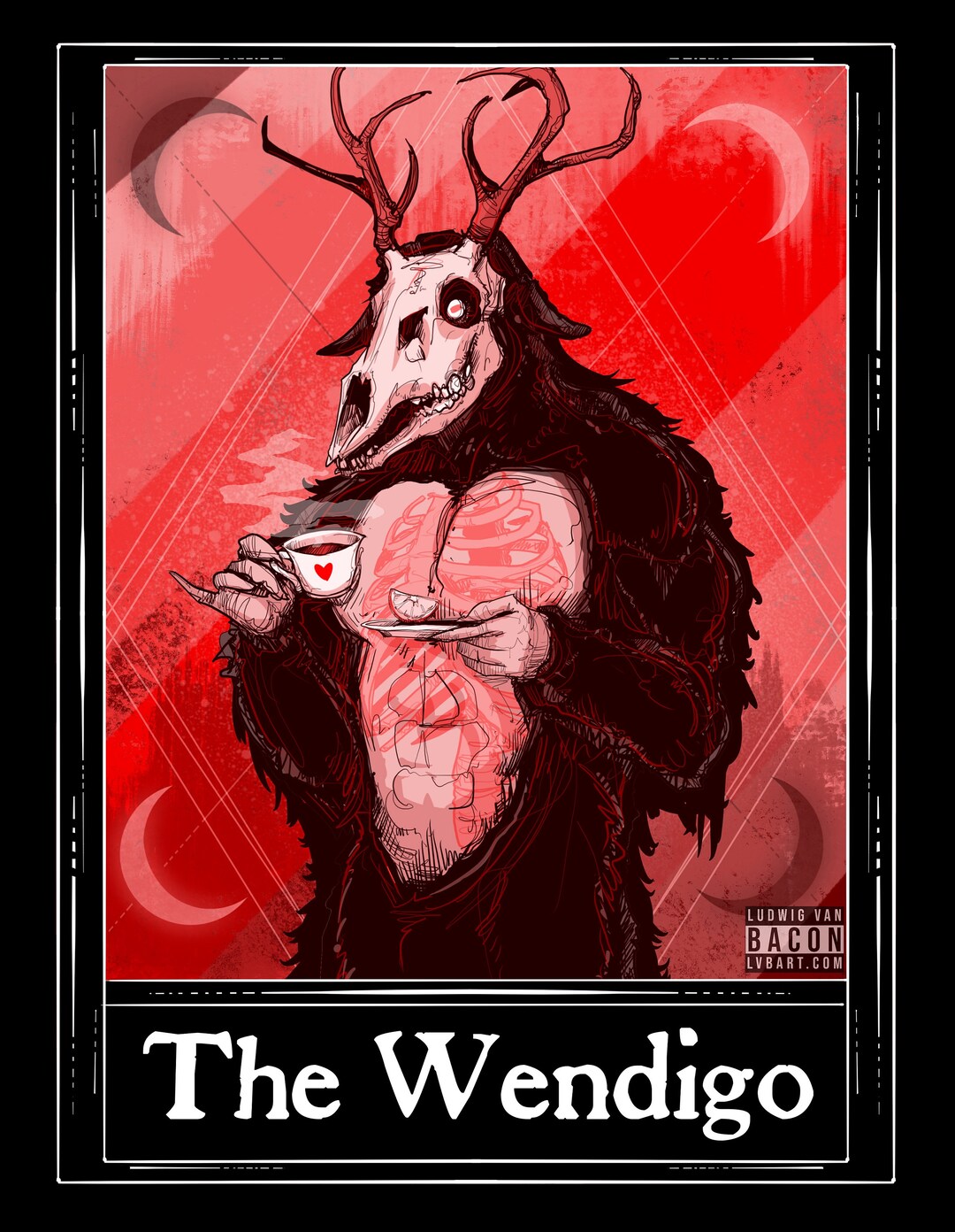 The Wendigo Tarot Fine Art Print Poster Home Decor Wall Art Digital - Etsy