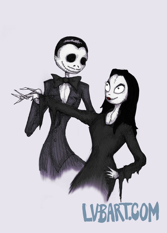 Horror Couple Fine Art Print Poster | Etsy