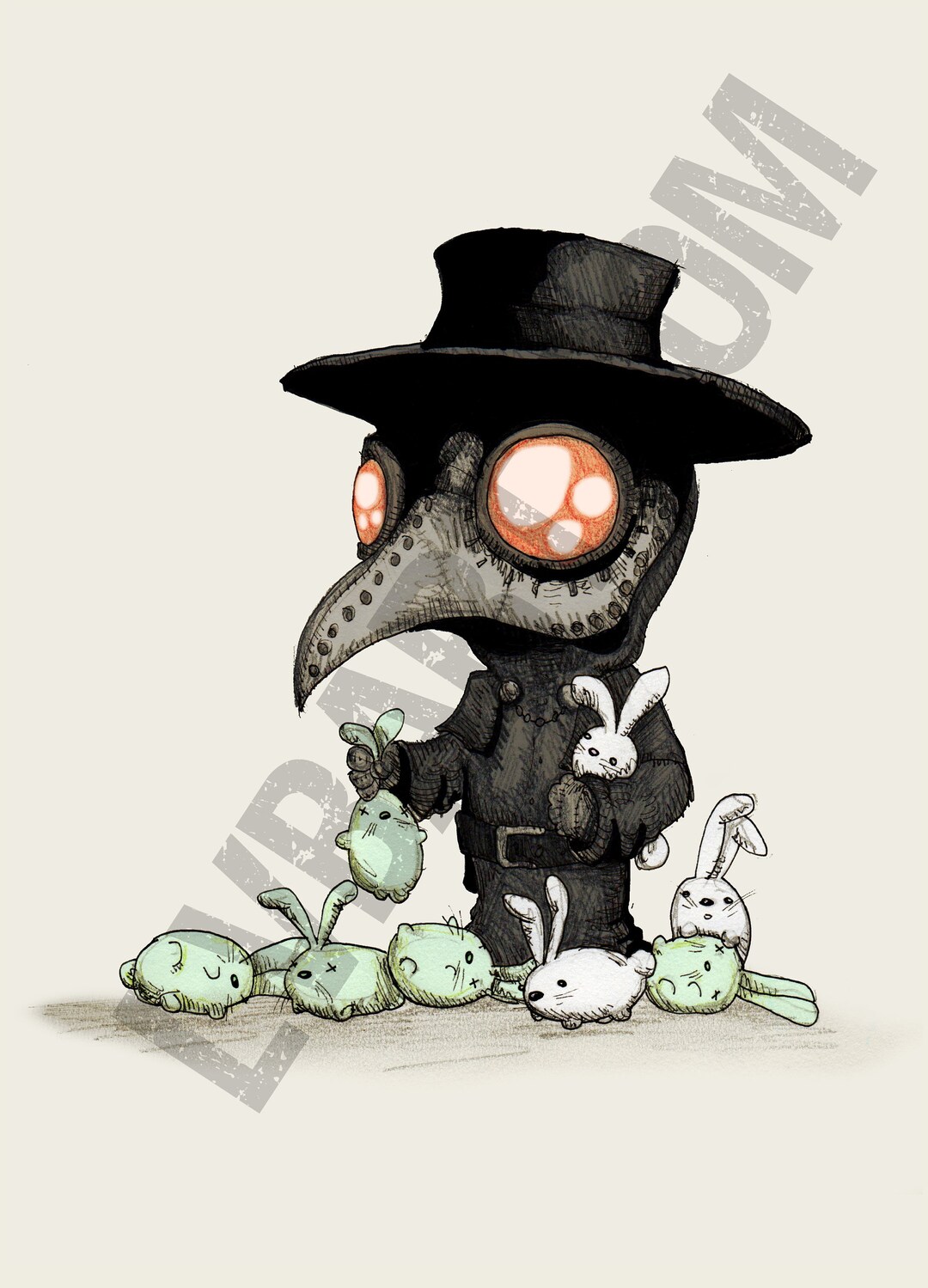 The Plague Doctor Experiments Fine Art Print Poster Home Decor Wall Art ...