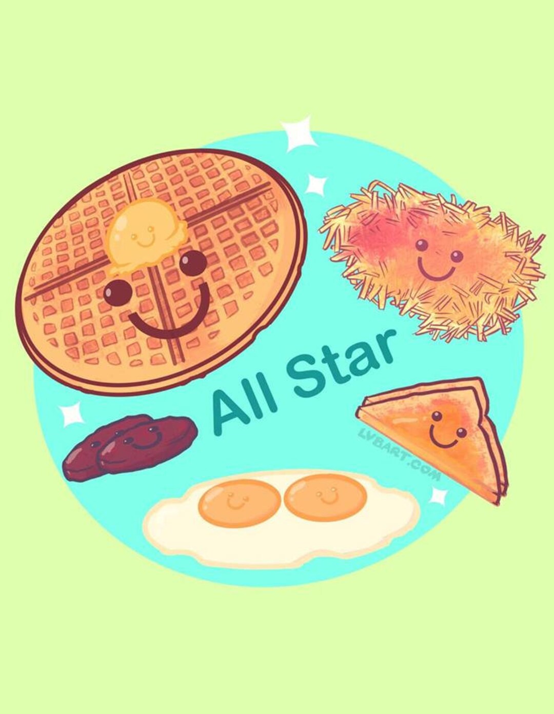 All Star Breakfast Fine Art Print Poster - Etsy