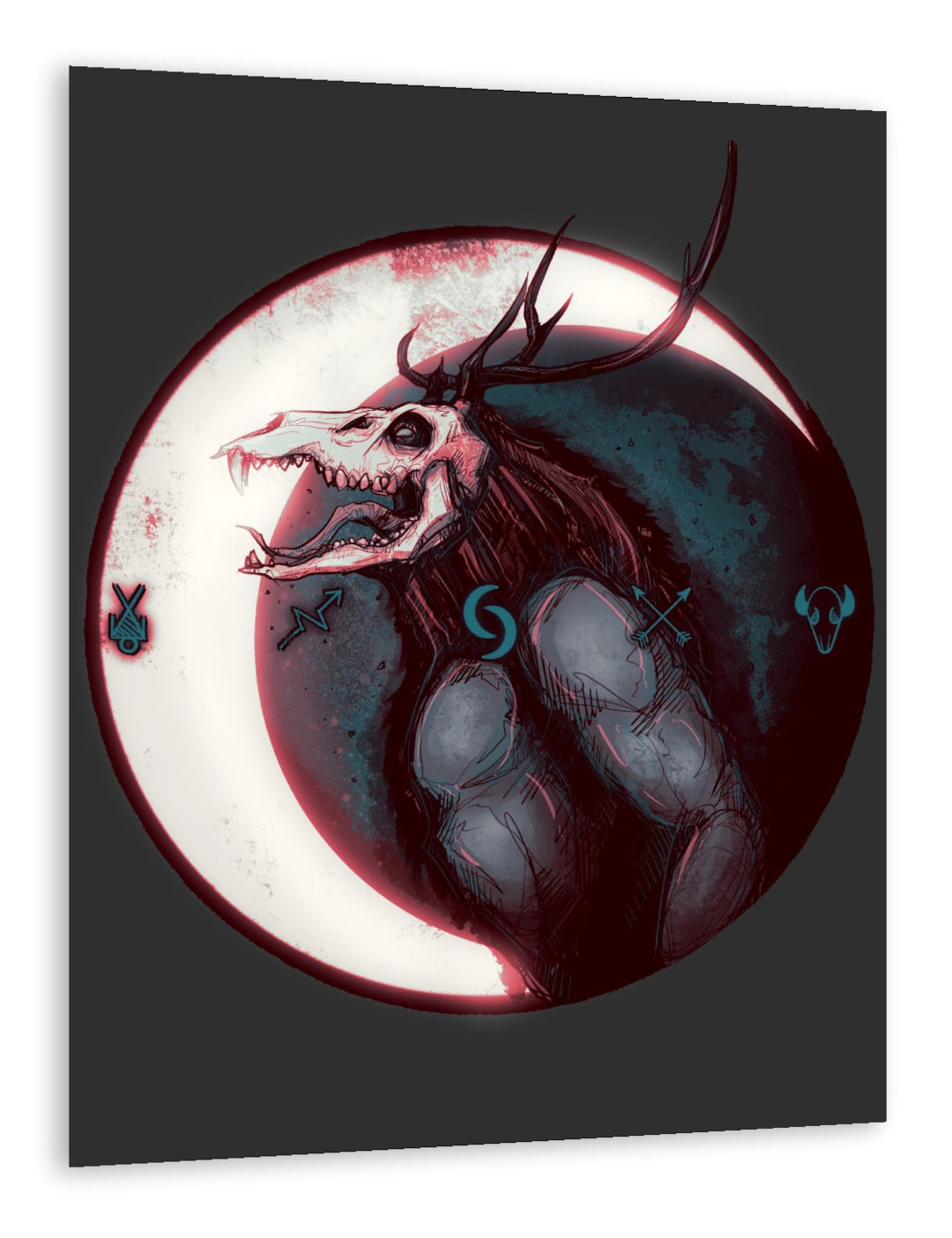 The Wendigo Fine Art Print Poster Home Decor Wall Art Digital - Etsy