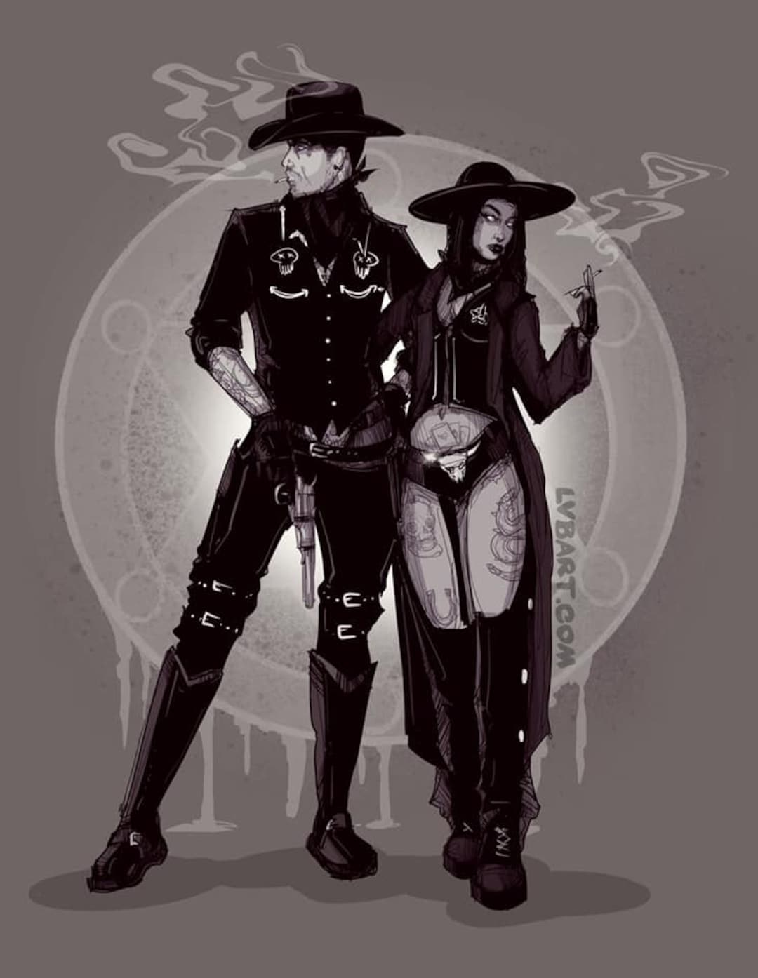 Outlaw Heart Fine Art Print Poster Home Decor Wall Art Digital - Etsy