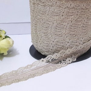 1 Inch / 2.5cm Wide -5 Yds - 50 Yds NO STRETCH Taupe / Light Brown ...