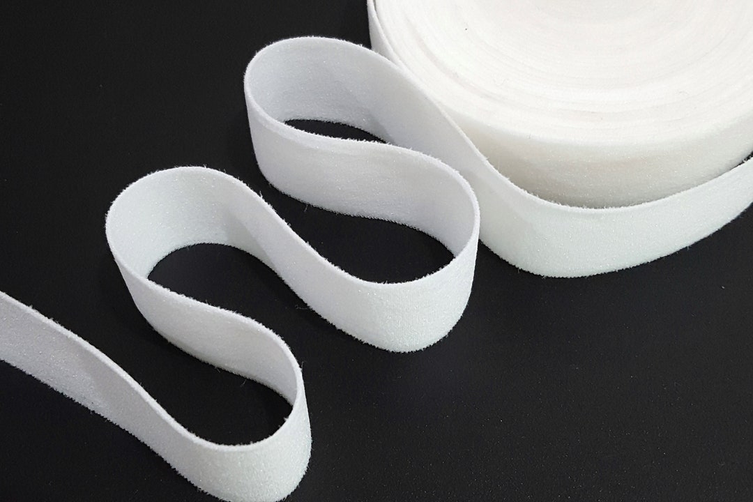 7/8 Inch / 23mm Width 5 Yds 50 Yds Soft Raw White 2 Sided Plush / Felt ...