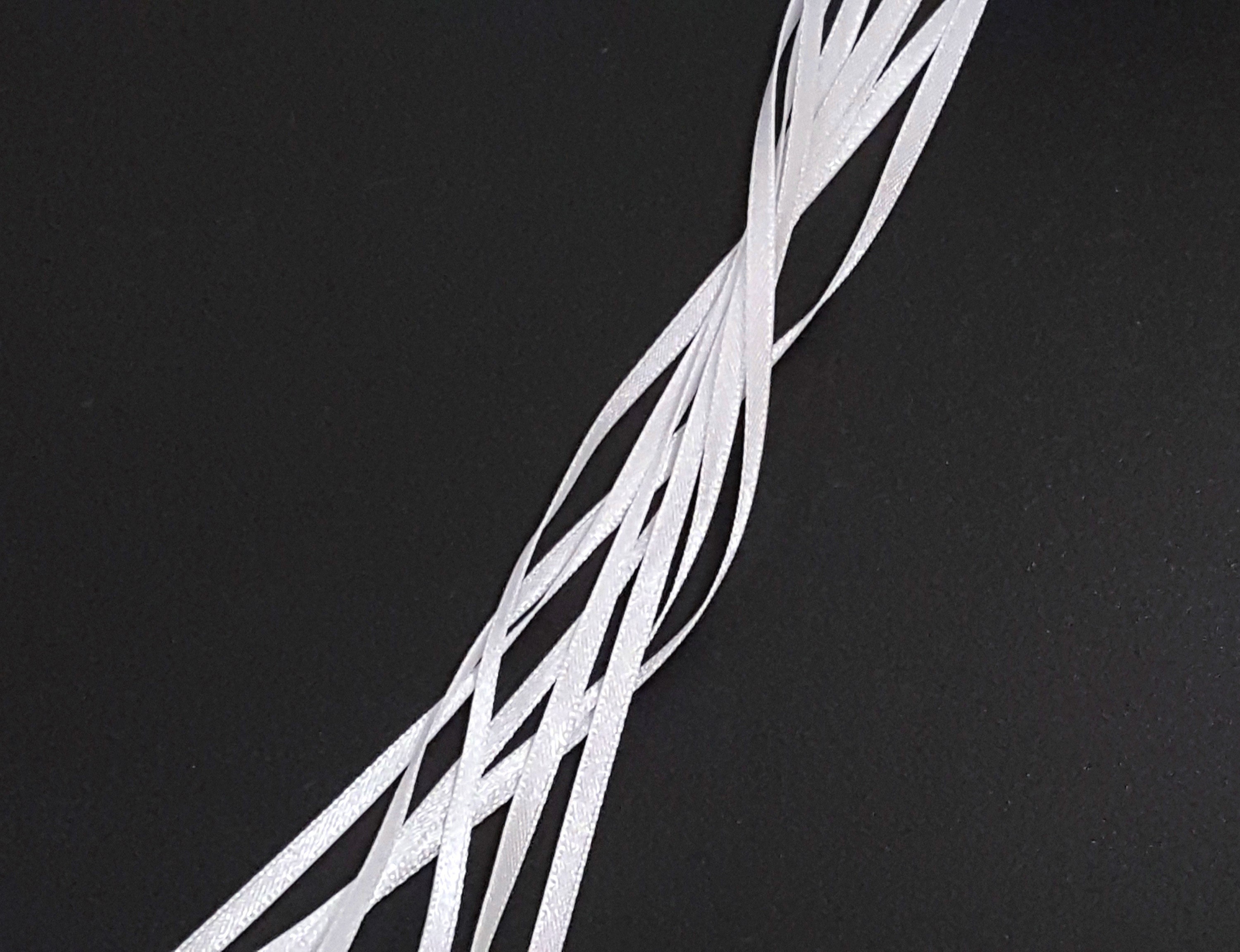 1/8 inch / 3mm wide 50yds 330 yds Narrow White Nylon | Etsy