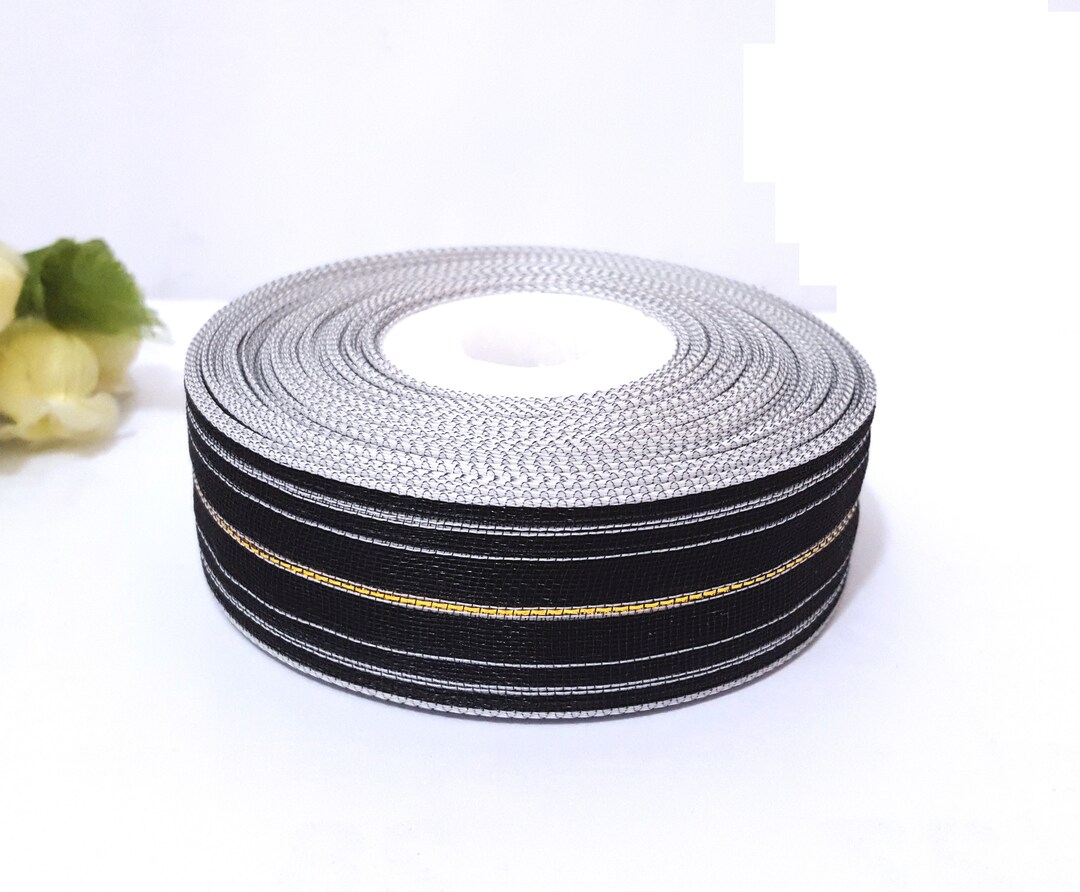 1 Inch / 25mm Width 33y /30 Mt Sheer Black Mesh Ribbon Polyester Ribbon ...
