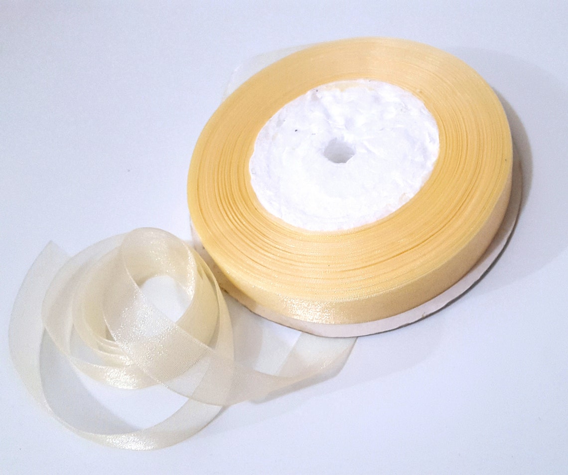 5/8 Inch / 16mm Wide 50 Yds / 45 Meters 1 Roll Cream / - Etsy