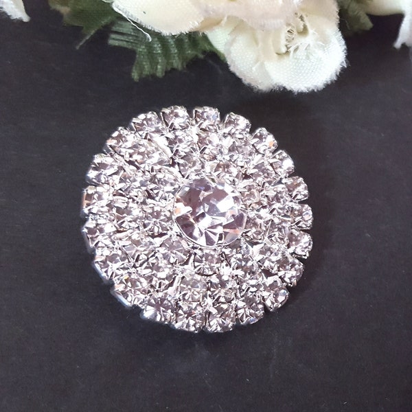Rhinestone Button - Etsy
