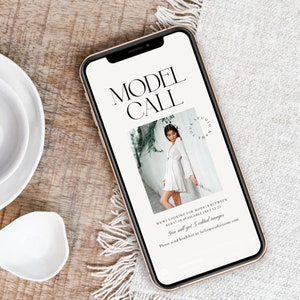 Senior Model Call Session Canva Template, Senior Photography Model Call ...