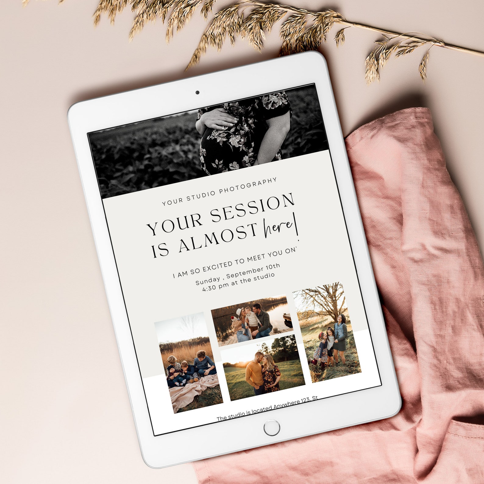 Session Reminder Photography Email Canva & Photoshop Template - Etsy