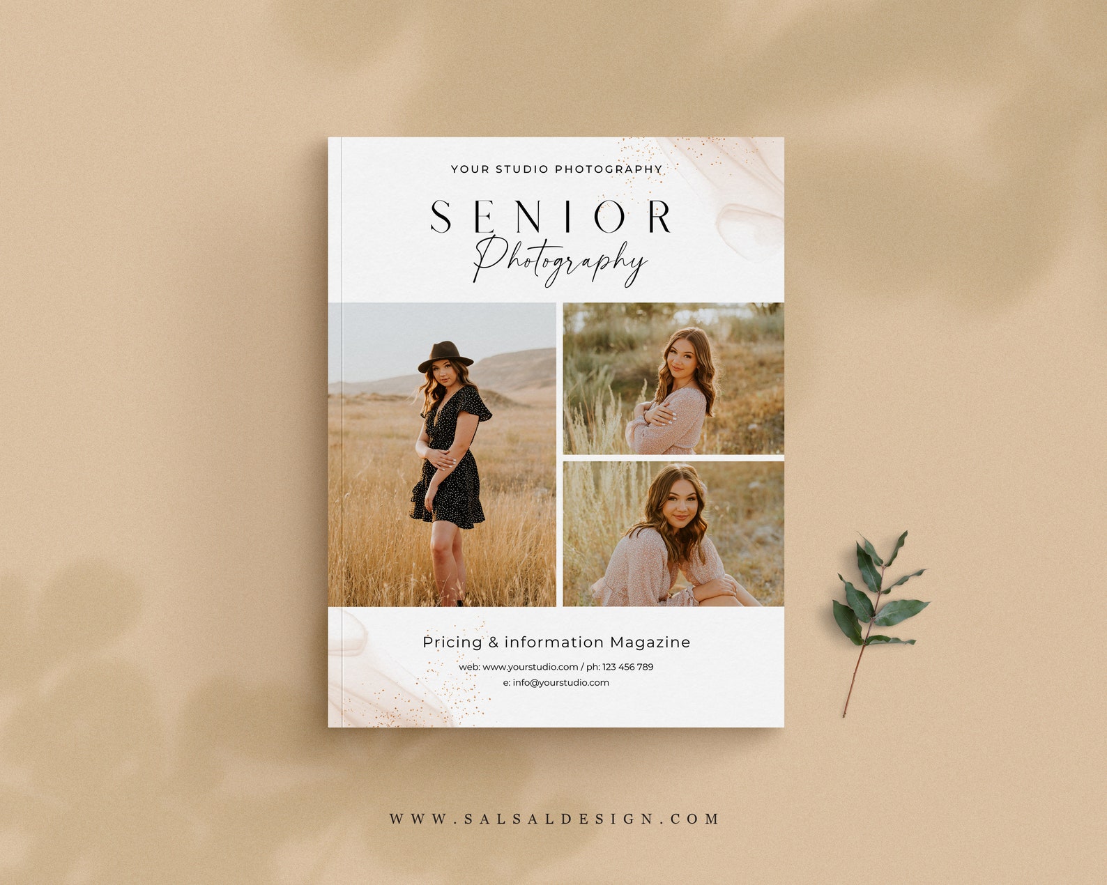 CANVA Senior Photography Style Guide Magazine Template - Etsy
