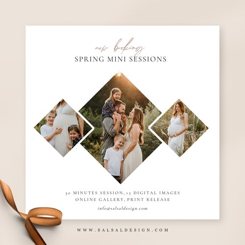 Spring Mini Session Template Spring Minis Spring Marketing | Etsy