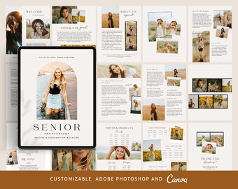 CANVA Senior Photography Style Guide Magazine Template - Etsy