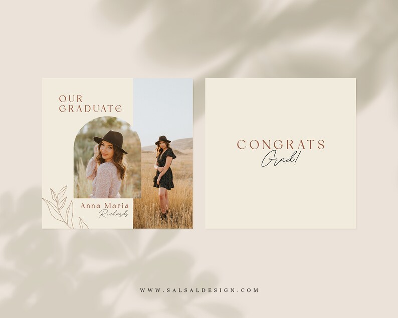 Senior Album Template Photography Template Graduation Photo | Etsy