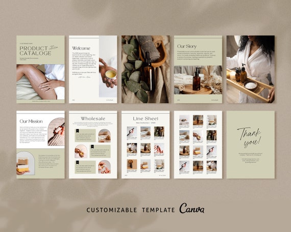 Canva Product Catalogue and Line Sheet Template Editable | Etsy Australia