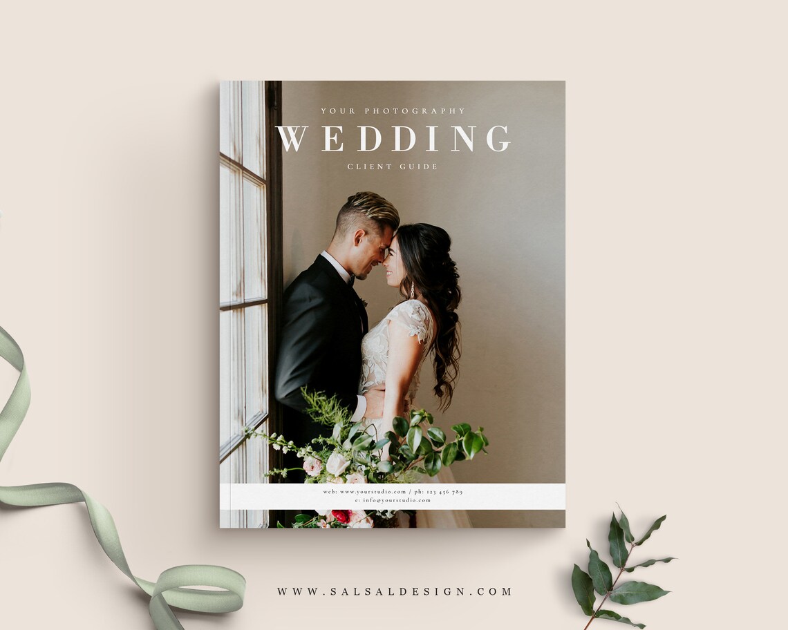 Wedding Marketing Magazine Canva and Photoshop Template | Etsy