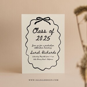 Custom Graduation Announcement Canva Template | Editable Grad Invite ...