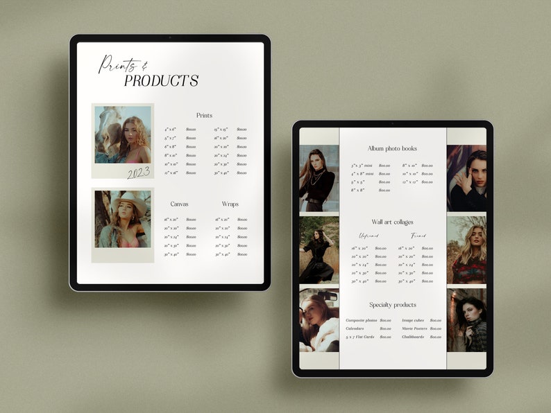 CANVA Senior Photography Style Guide Magazine Template - Etsy
