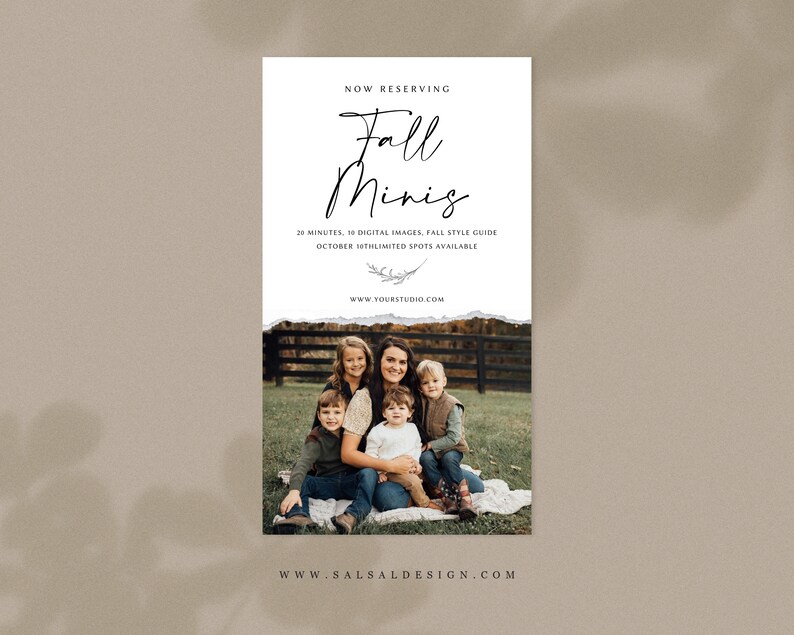 Fall Minis Instagram Post & Story Template Fall Mini Session - Etsy