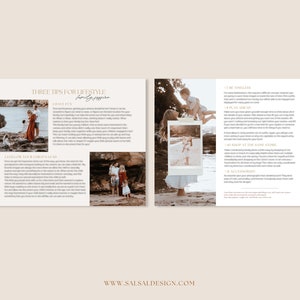 CANVA Family Photography Style Guide Magazine Template,pre-written ...