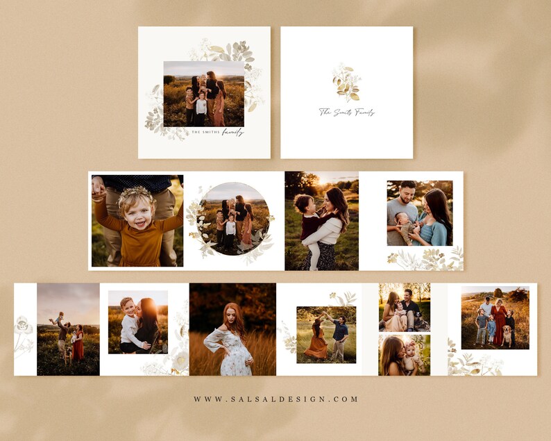 Mini Accordion Book Template 3x3 Mini Accordion Album - Etsy