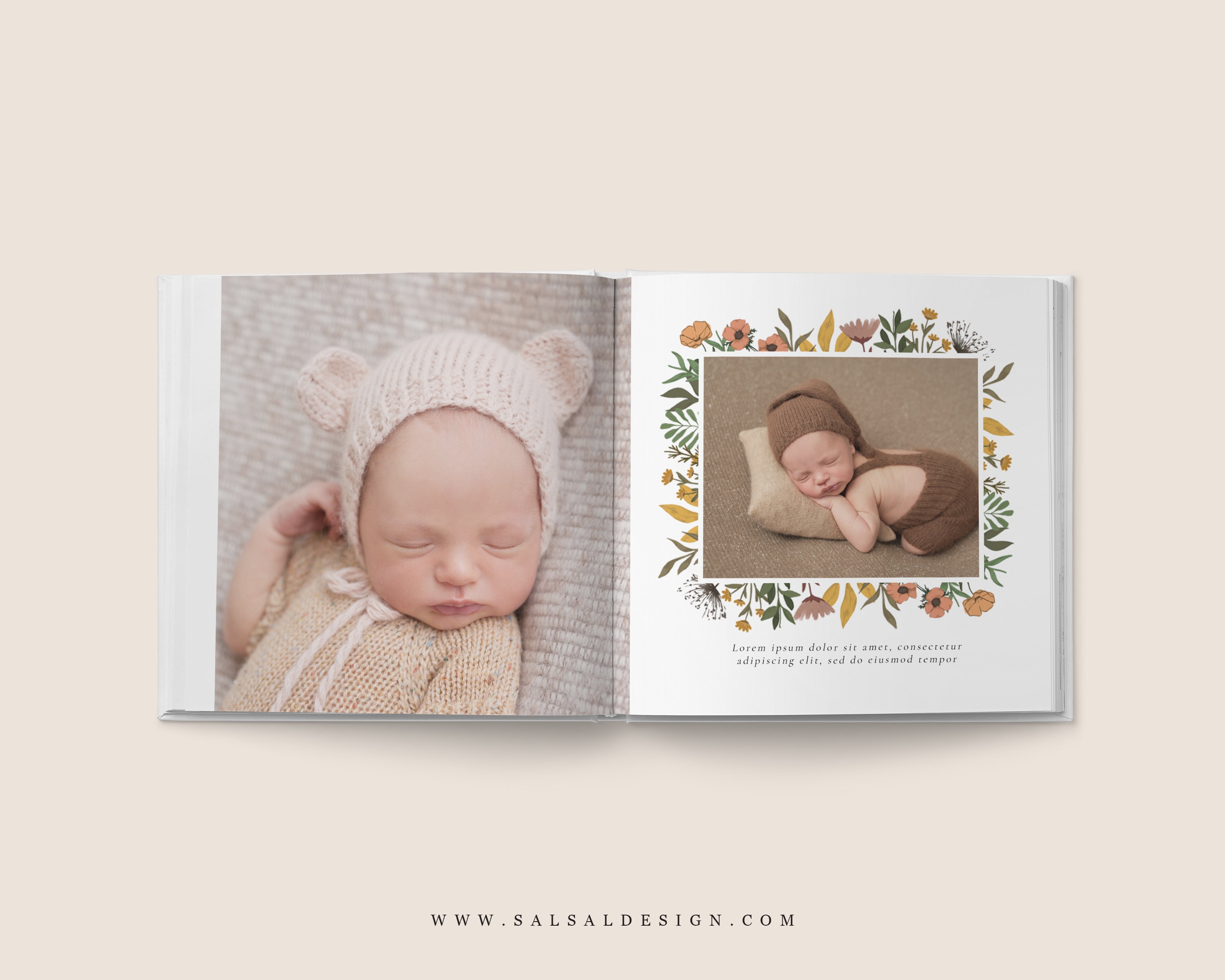 Baby Album Template Album Template Baby Album Photoshop - Etsy Canada