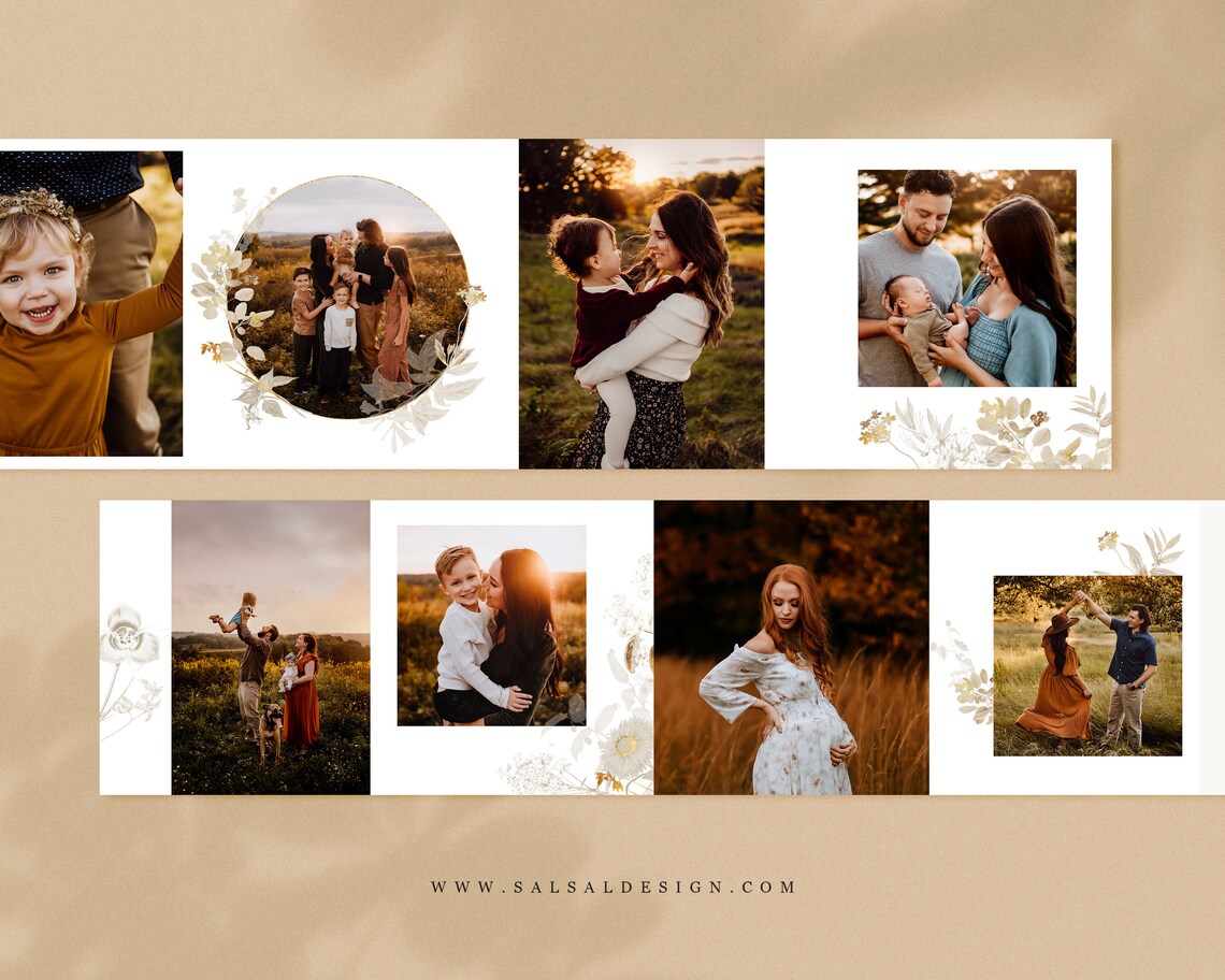 Mini Accordion Book Template 3x3 Mini Accordion Album - Etsy