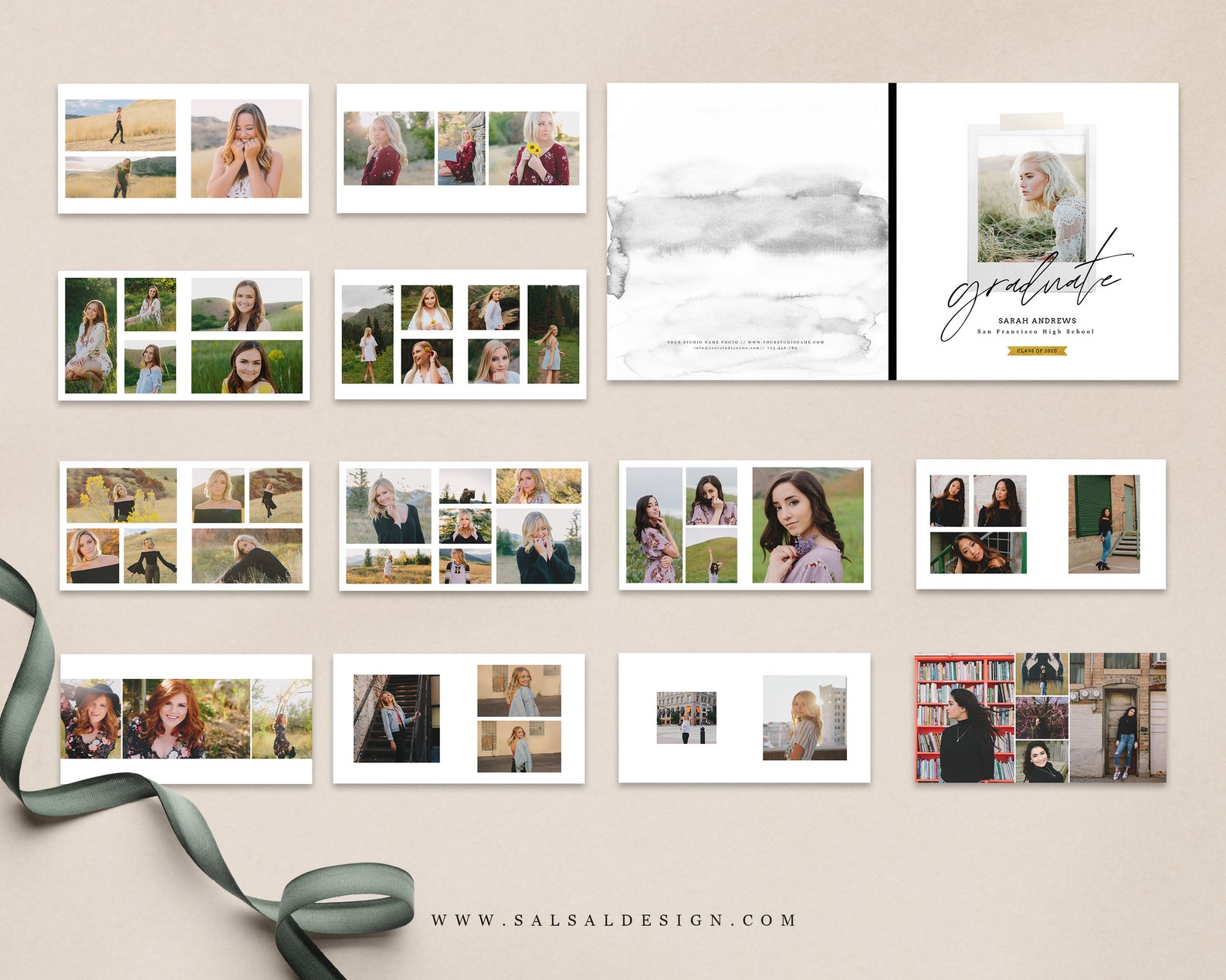 Graduate Album Template Album Template Wedding Album - Etsy