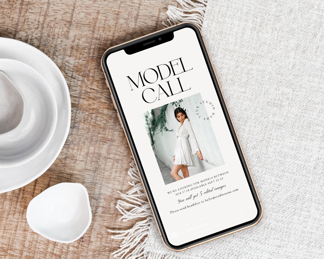 Senior Model Call Session Canva Template, Senior Photography Model Call ...