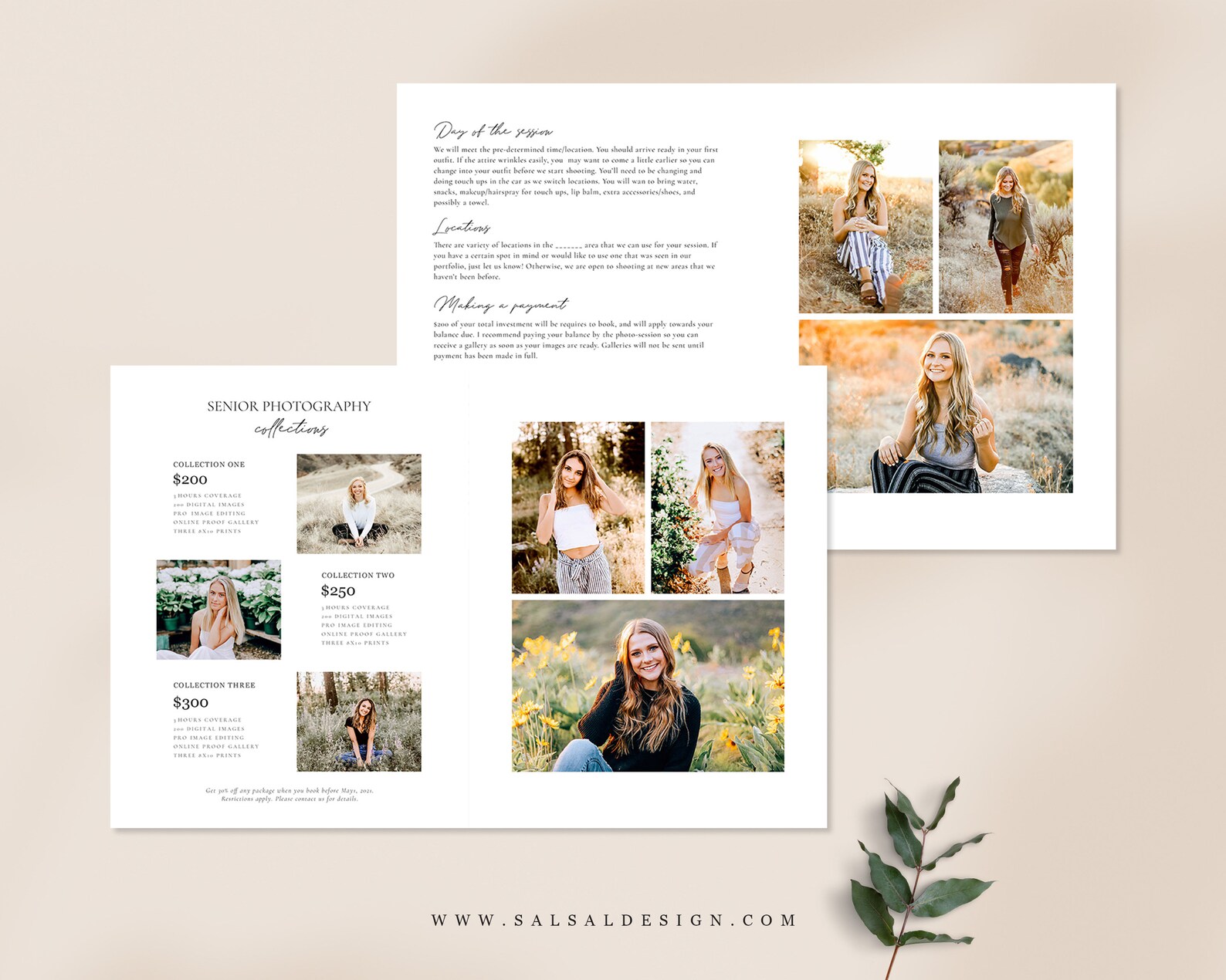 CANVA Senior Photography Style Guide Magazine Template - Etsy