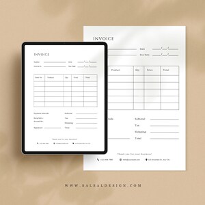 Invoice Photoshop and Canva Template Photography Invoice - Etsy