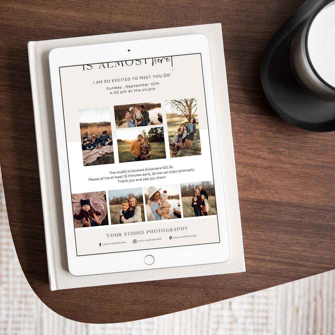 Session Reminder Photography Email Canva & Photoshop Template - Etsy